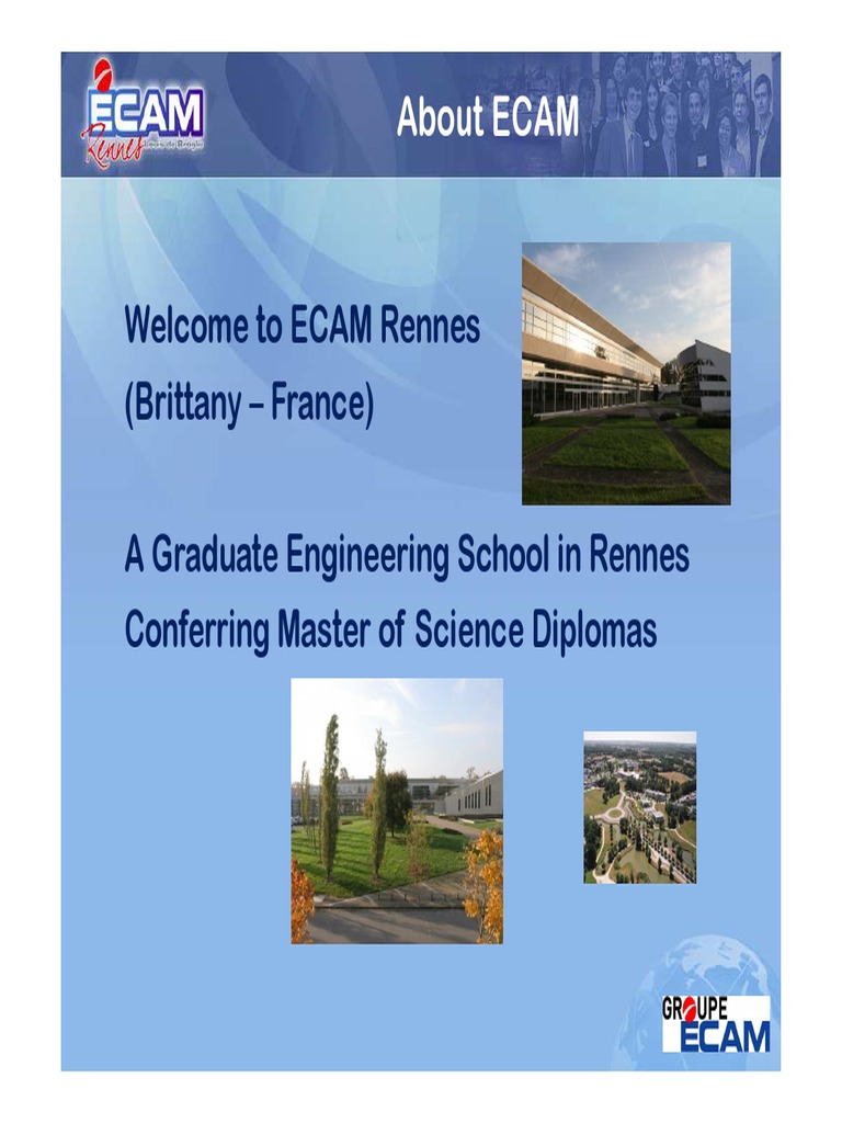 ECAM-Rennes English Version | PDF | Engineer | Engineering