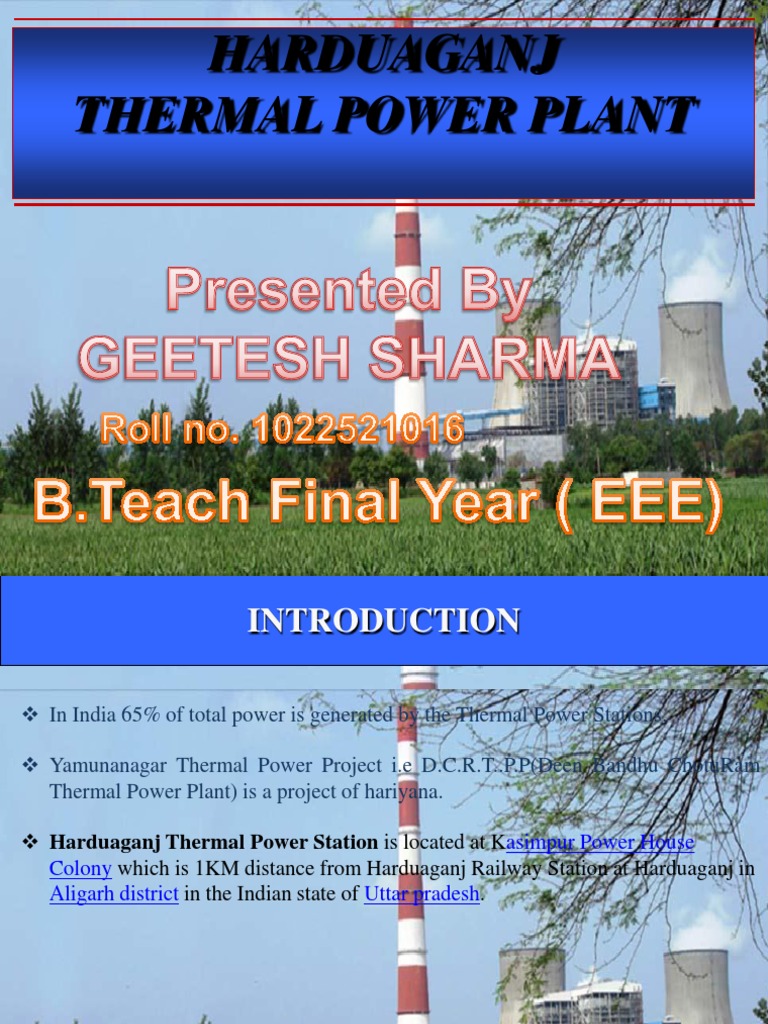 HARDUAGANJ THERMAL POWER STATION | Boiler | Power Station