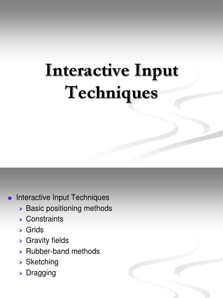 Positioning Techniques | PDF | Cursor (User Interface) | Button (Computing)