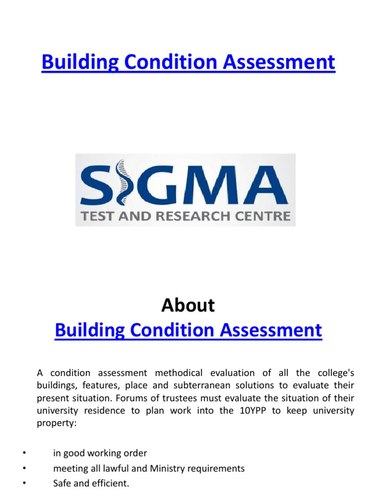 Building Condition Assessment | PDF | Business | Computers