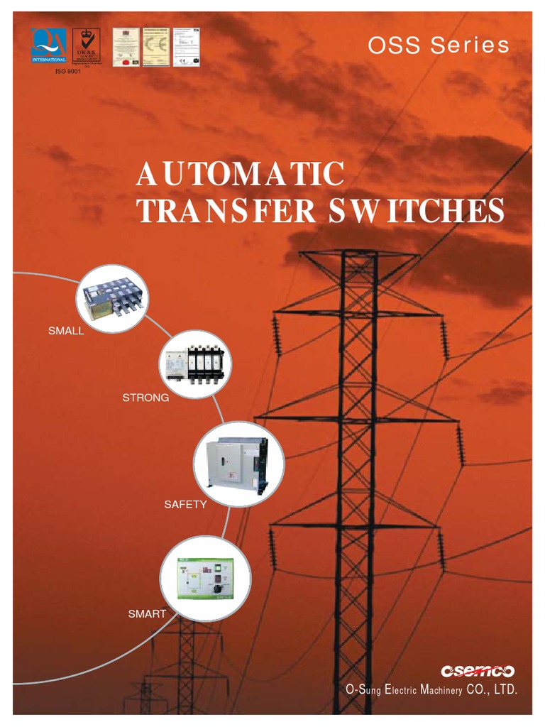 Catalogue Osung Ats | Download Free PDF | Switch | Electric Arc