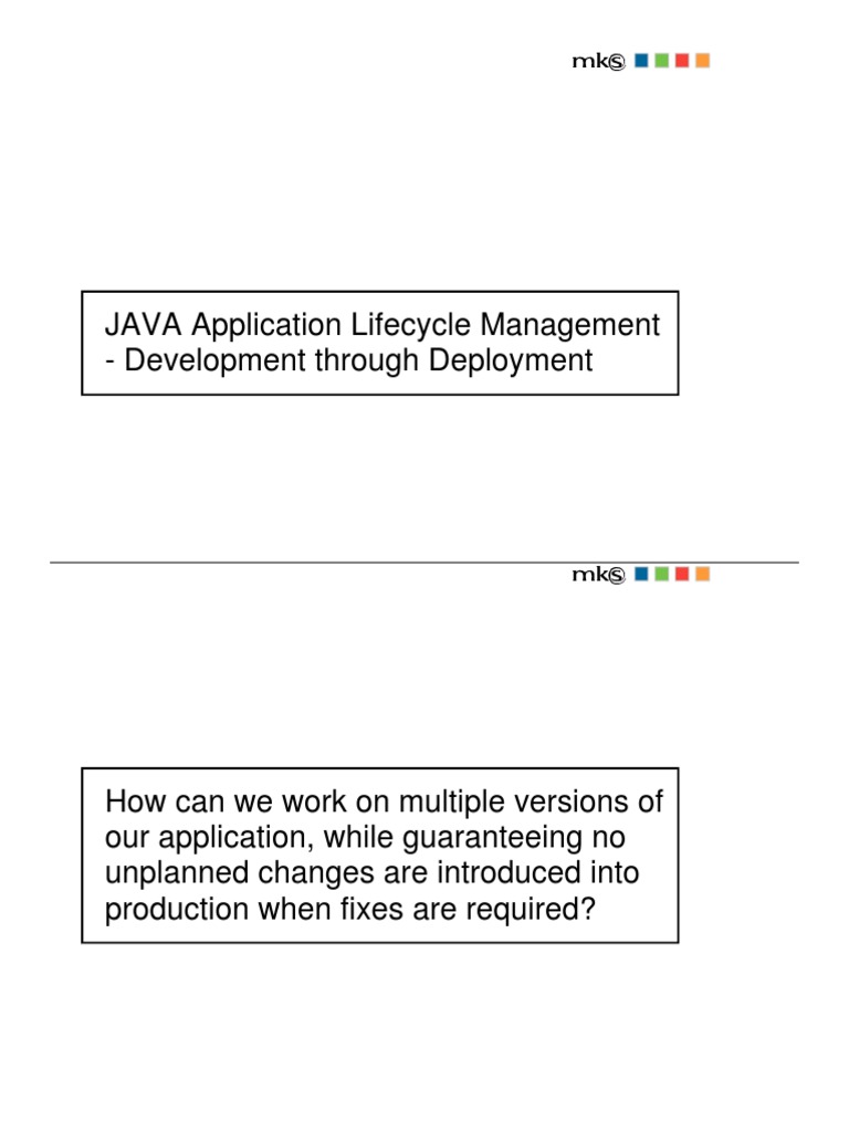 Java Application Lifecycle Management Guide | PDF | System Software ...