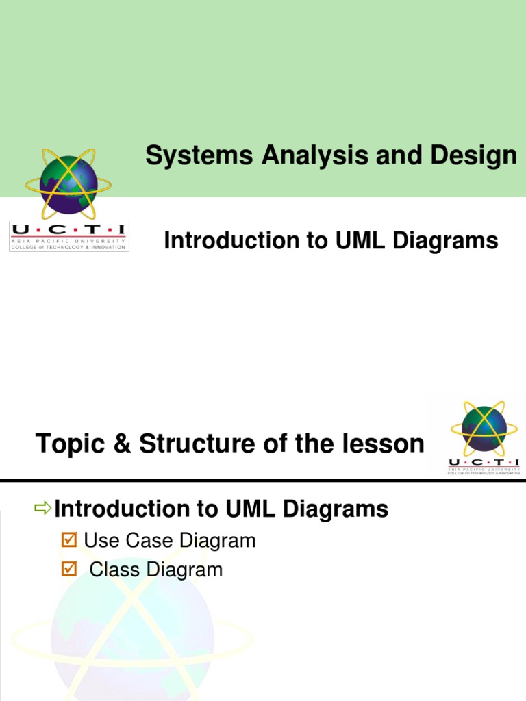 Systems Analysis and Design: Introduction To UML Diagrams | PDF ...