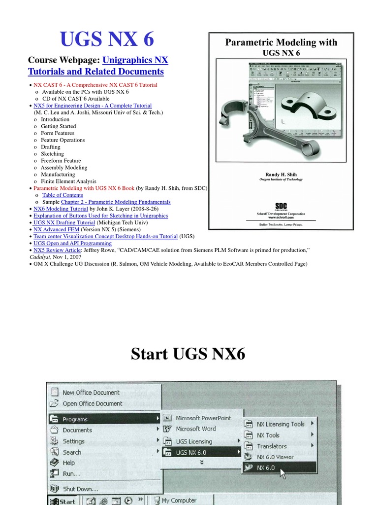 UGS NX6 Intro | PDF