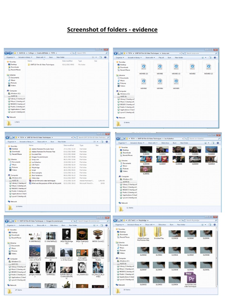 Screenshot of Folder Evidence | PDF