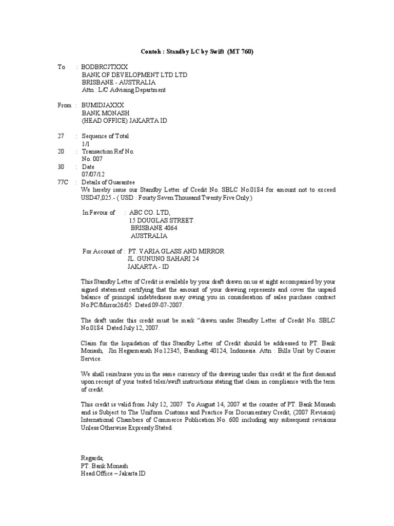 Format Standby LC | PDF