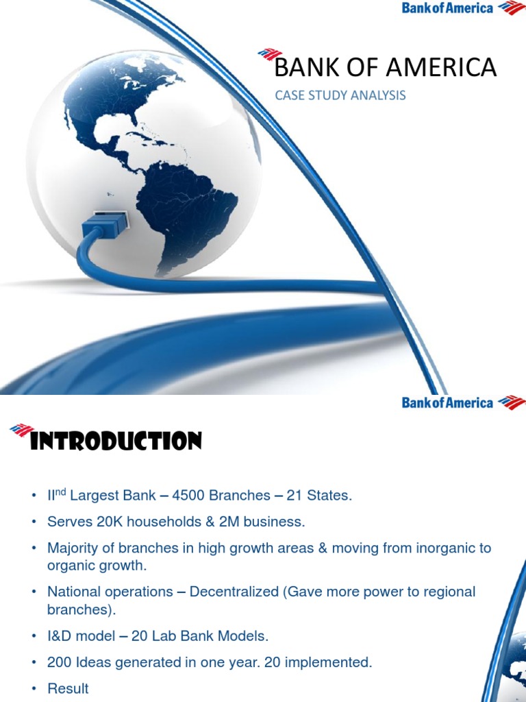 Bank of America Case Analysis | PDF | Innovation | Business
