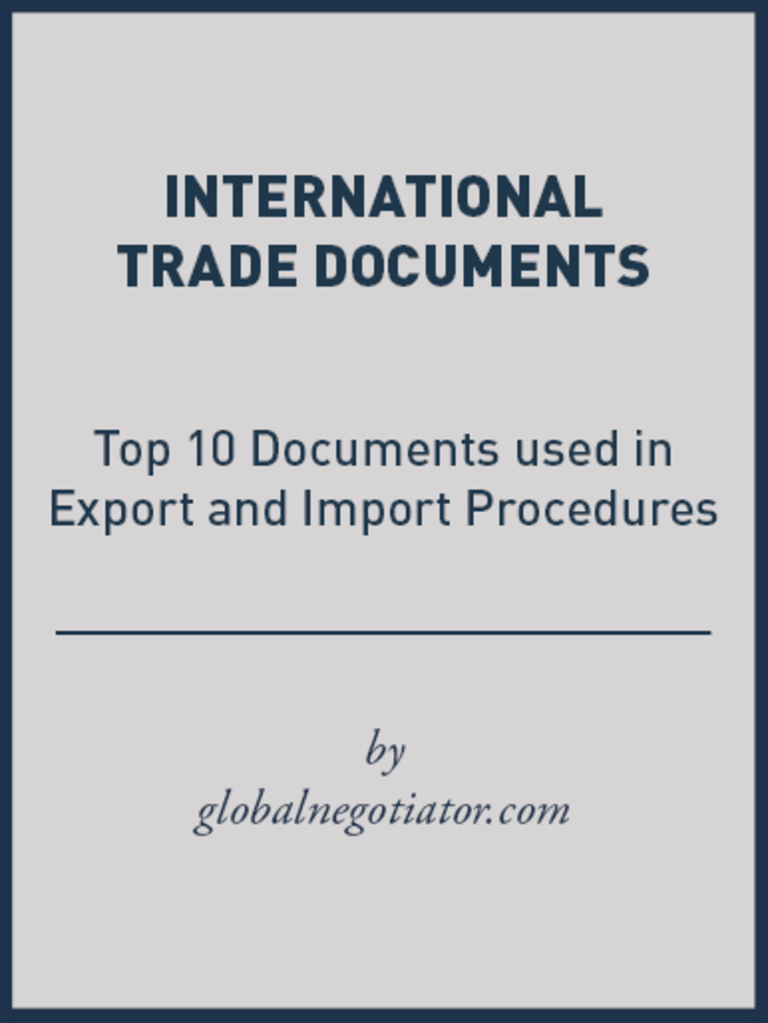 Export and Import Documents | PDF | Trade | Industries