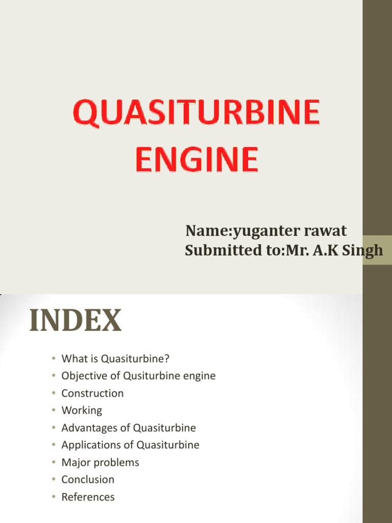 Quasiturbine Engine | PDF | Internal Combustion Engine | Engines