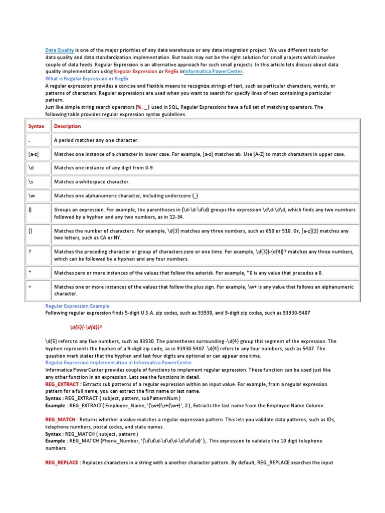 Regex | PDF | Regular Expression | Data Regex | PDF | Regular Expression | Data