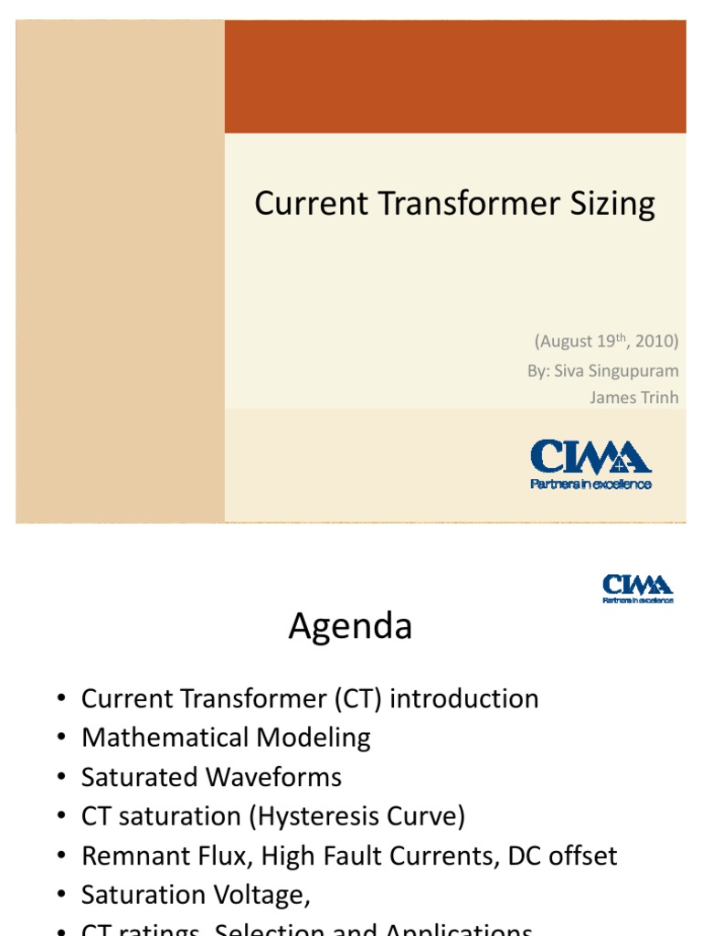 CT Sizing | PDF | Transformer | Power (Physics)