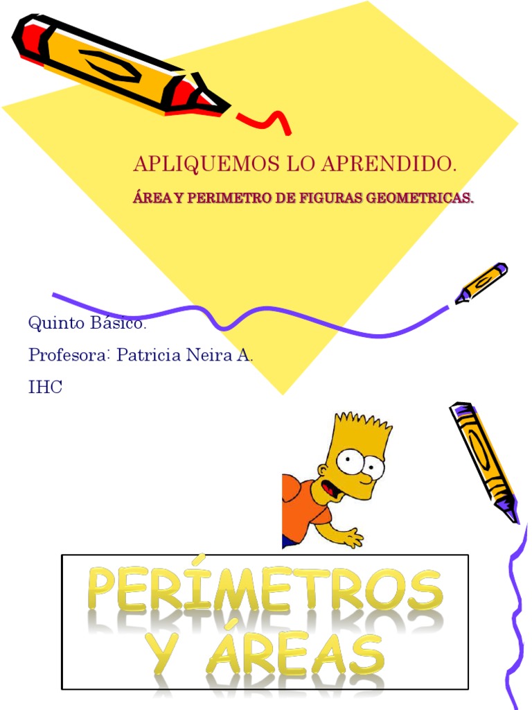 Ärea y Perímetro Quinto Básico | PDF | Rectángulo | Triángulo