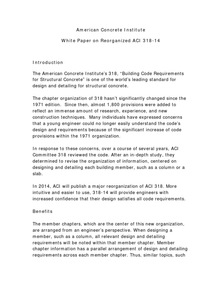 Aci White Paper Draft4 | PDF | Concrete | Communication