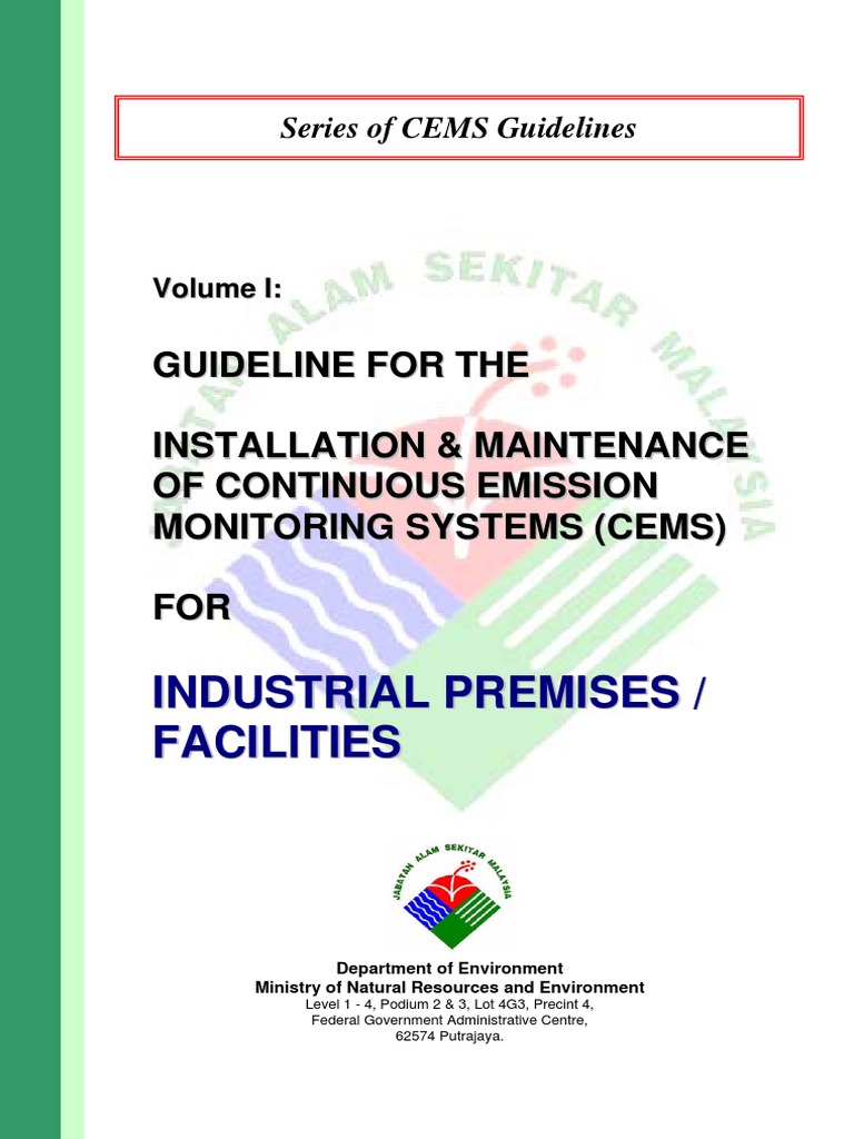 CEMS Guidelines Volume I Full Version | PDF | Calibration | Air Pollution