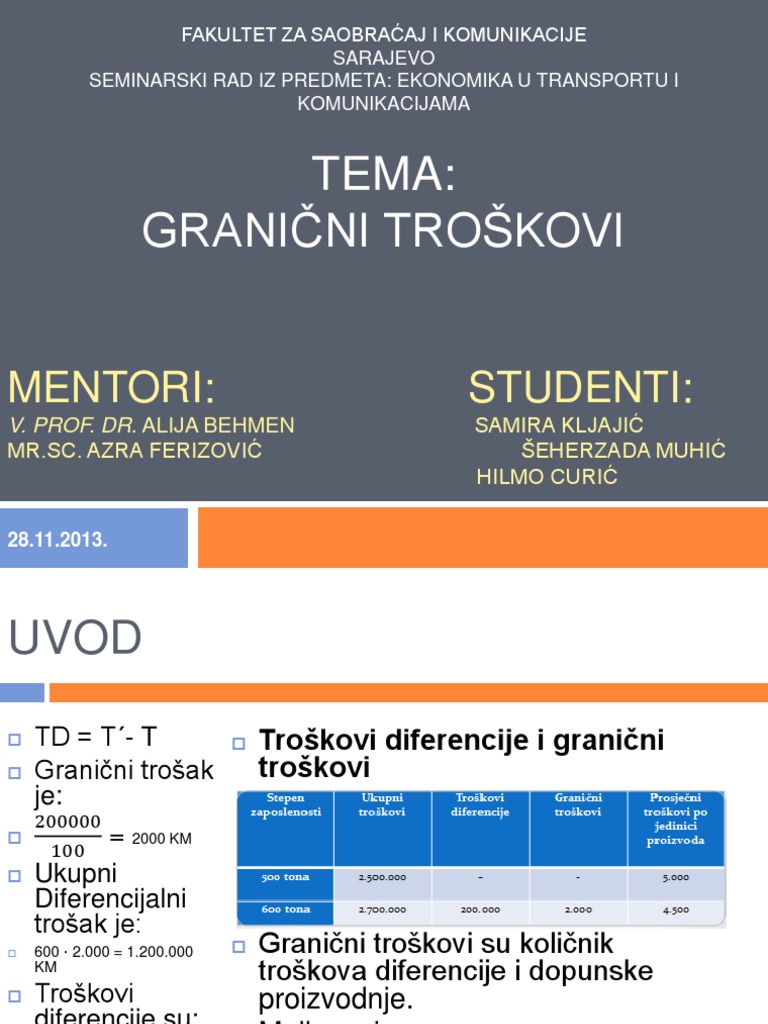 ETK - L1 - P - 15 (Granicni Troskovi) | PDF