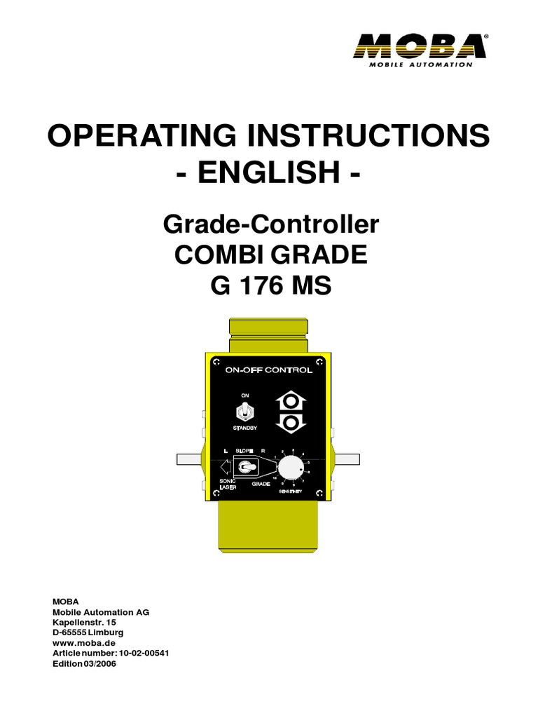 10-02-00541 Bedienungsanleitung, G176 MS (Eng) | Electrical Connector ...