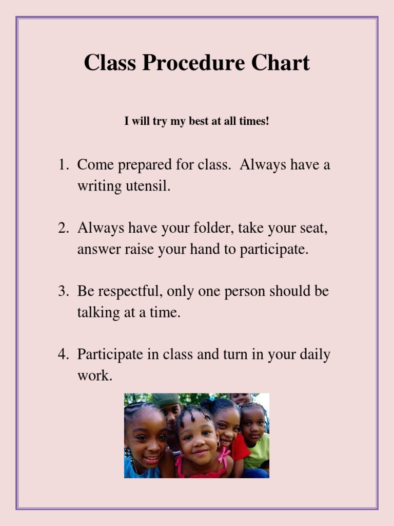 Class Procedure Chart | PDF