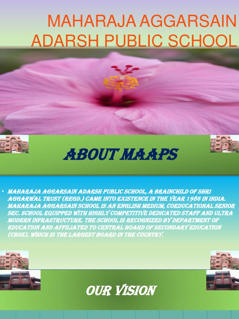 Maharaja Aggarsain Adarsh Public School Overview | PDF | Value (Ethics ...