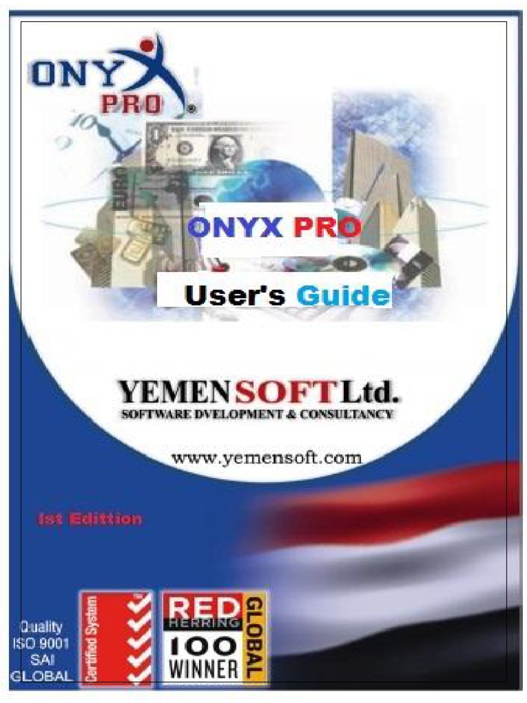 Yemensoft Onyx Pro - User's Guide | PDF | Invoice | Inventory