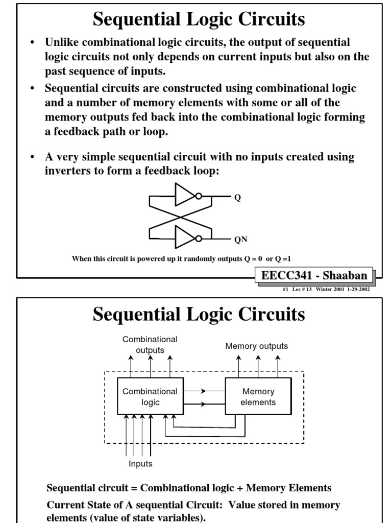 Sequential Logic Circuits Pdf Electronic Circuits Electronic Design 