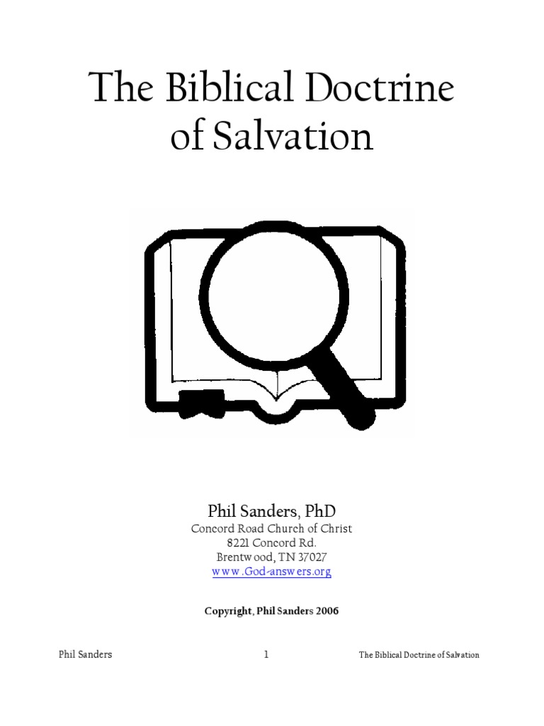 The Biblical Doctrine of Salvation | PDF | Atonement In Christianity ...