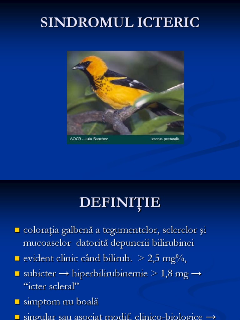 Sindrom Icteric | PDF