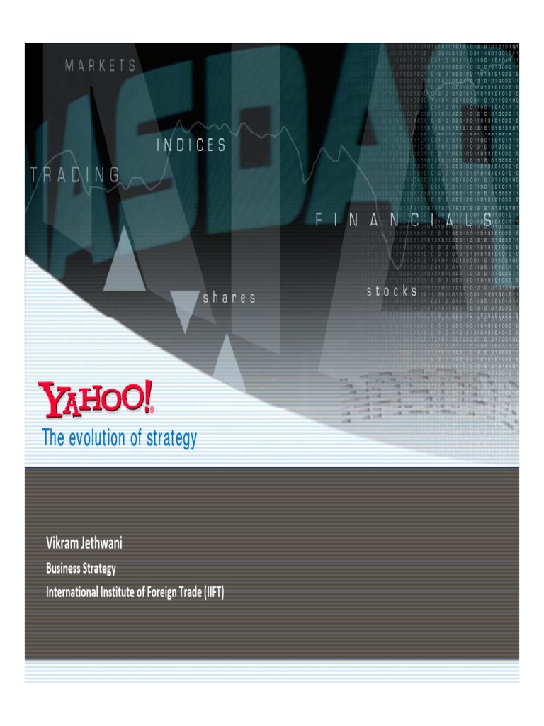 Yahoo Strategy Analysis | PDF | Yahoo! | Strategic Management