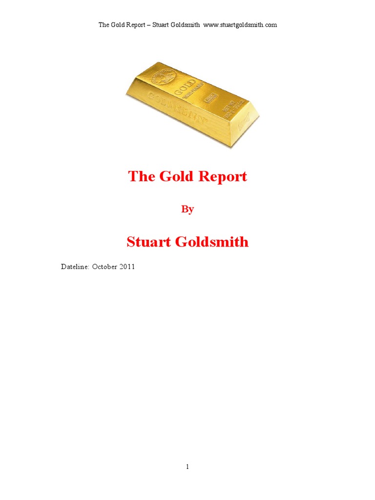 The Gold Report | PDF | Gold As An Investment | Bullion