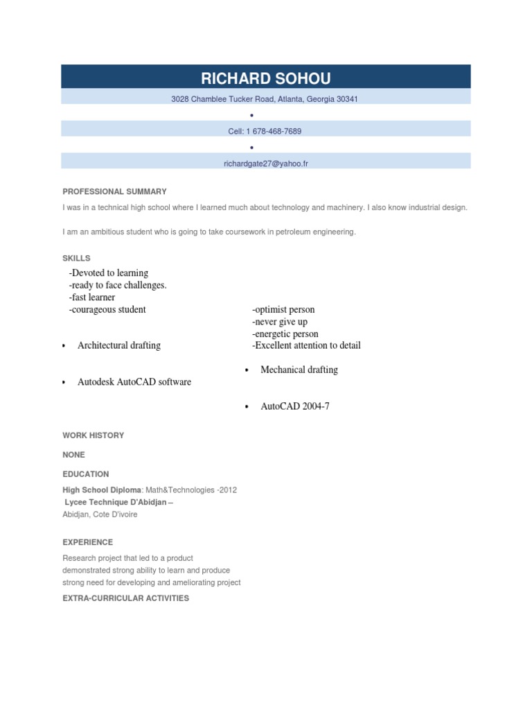 Richard Resume | PDF | Autodesk | Pedagogy