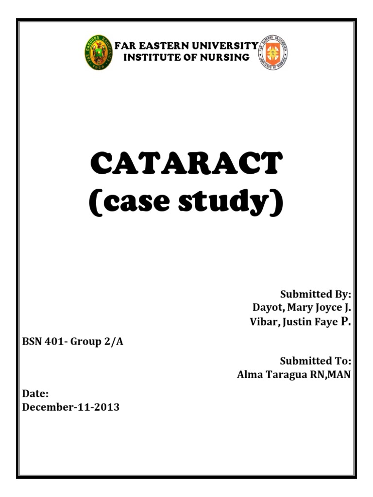 Case Pres ) | PDF | Human Eye | Cataract