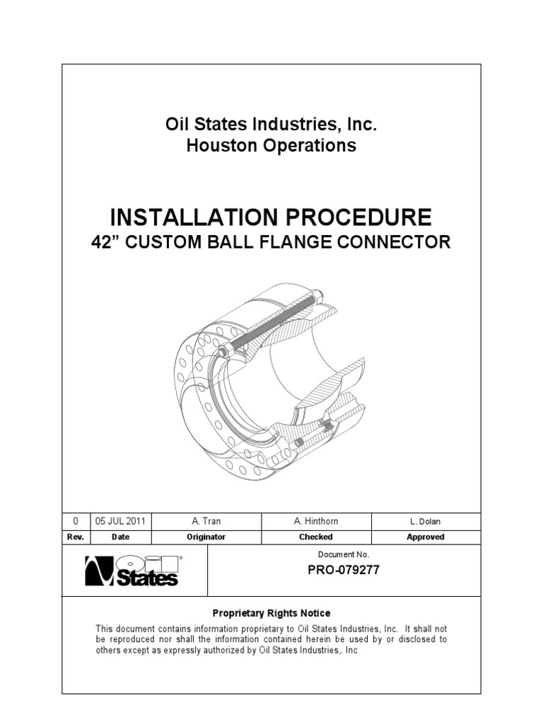 Installation Procedure For Misalignment Flange. Bolting Sequence | PDF ...