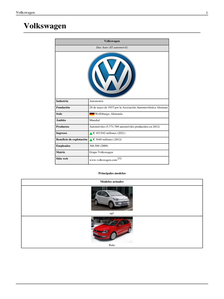 Volkswagen PDF | PDF | Volkswagen | Vehículo eléctrico