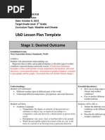 2nd Grade Extreme Weather Unit Lesson Plan | PDF | Lesson Plan ...