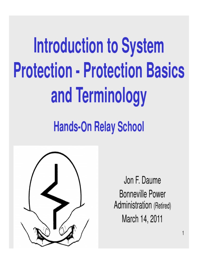 Protection Basics and Terminology | PDF | Relay | Transformer