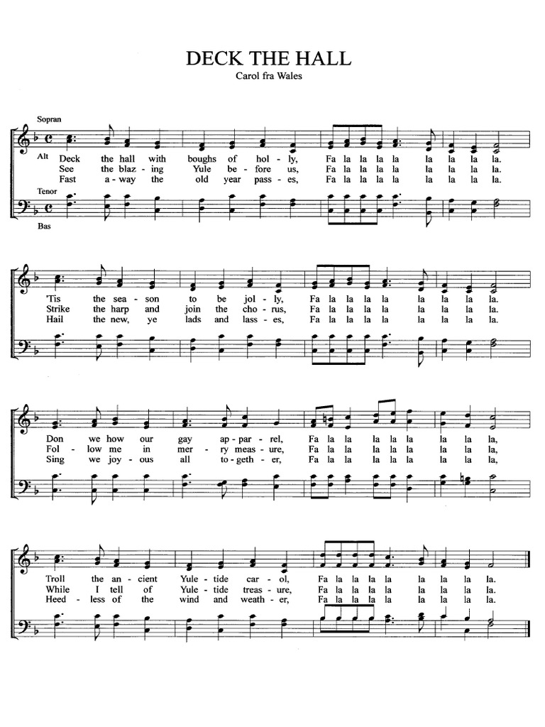Deck The Hall (SATB) | PDF