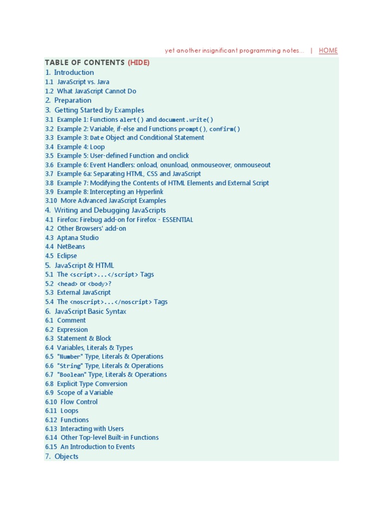 Basic Javascript Intro | PDF | Java Script | Html Element Basic Javascript Intro | PDF | Java Script | Html Element