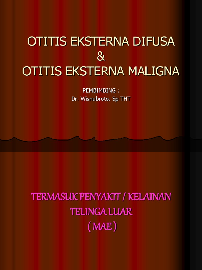 Panduan Otitis Eksterna | PDF
