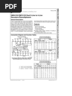 74153 Dual 4-Line to 1-Line MUX Datasheet | PDF | Electrical Engineering | Electronics