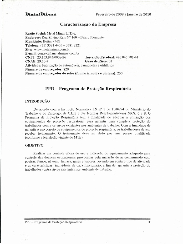 Documento - PPR | PDF | Cádmio | Liga