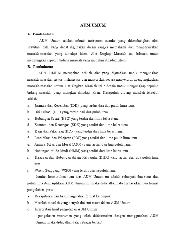 Aum Umum | PDF | Karier & Perkembangan | Kesehatan Holistik