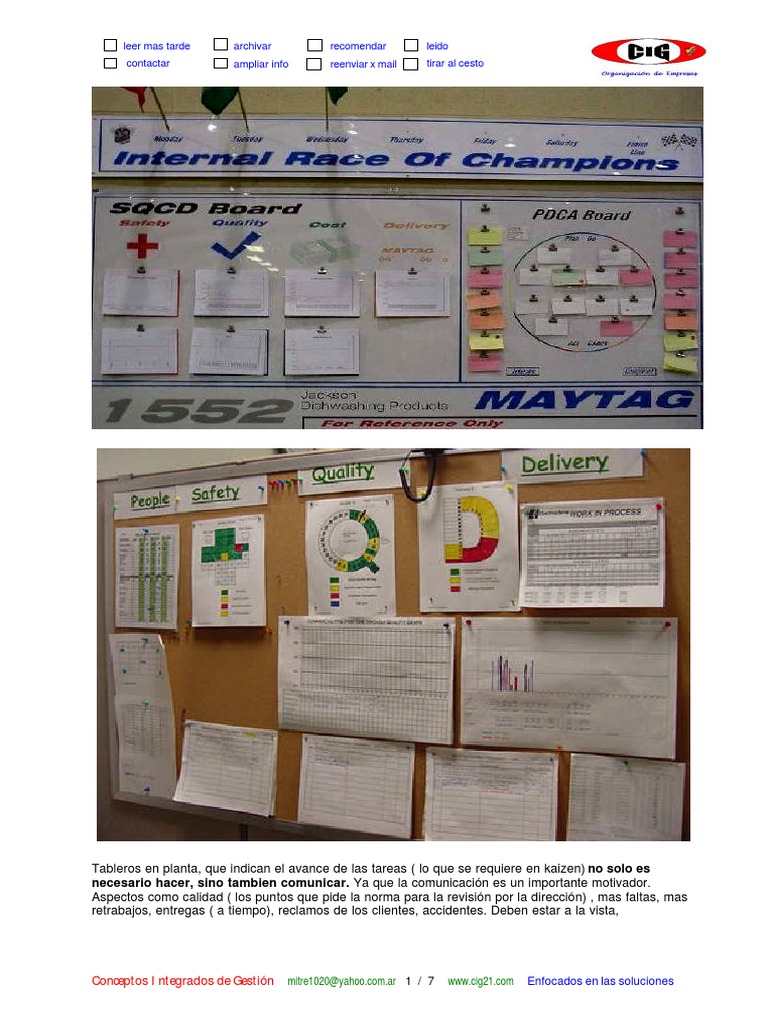 Tableros de Gestión Visual en Construcción | PDF | Informática | Business