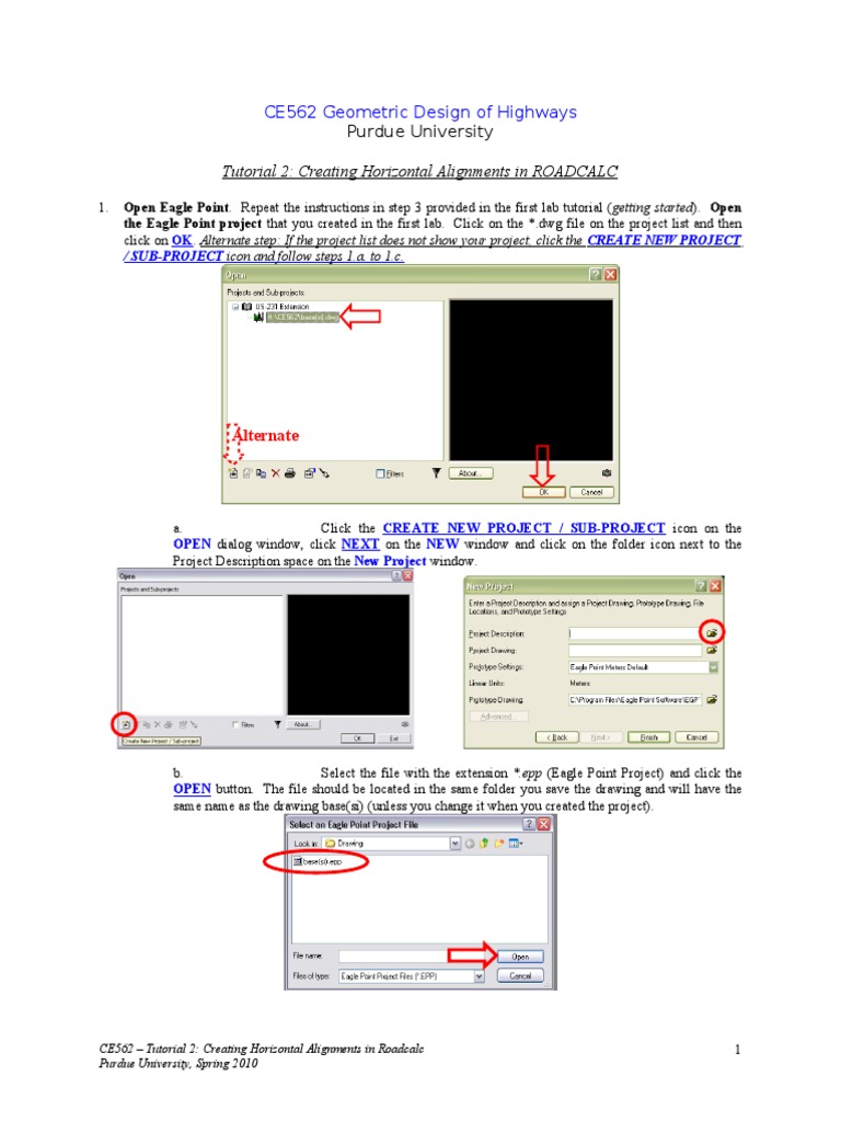 Creating Horizontal Alignments in ROADCALC | PDF | Computers