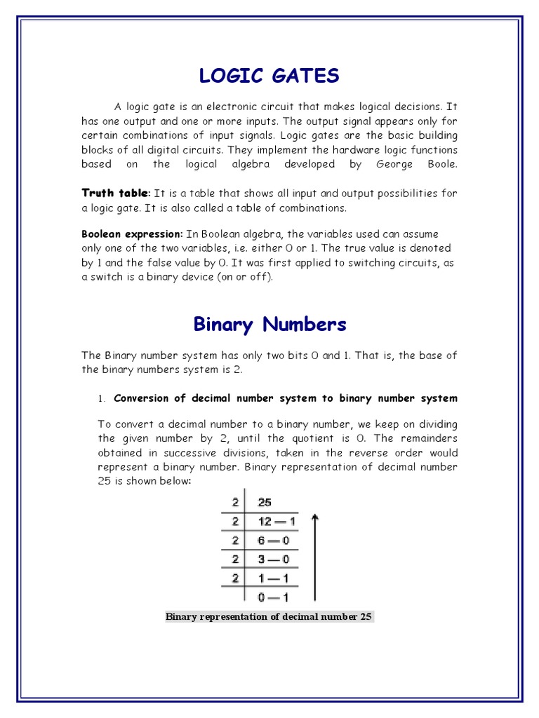Logic Gates | PDF | Boolean Algebra | Teaching Mathematics