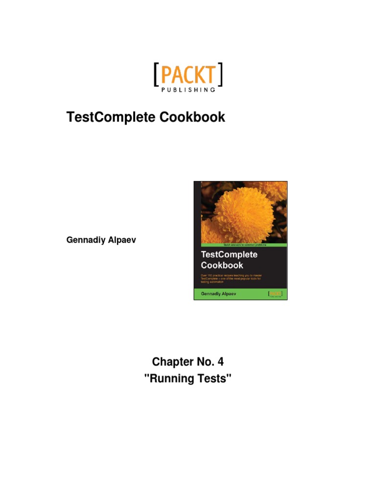 TestComplete Cookbook Sample Chapter | PDF | Command Line Interface ...
