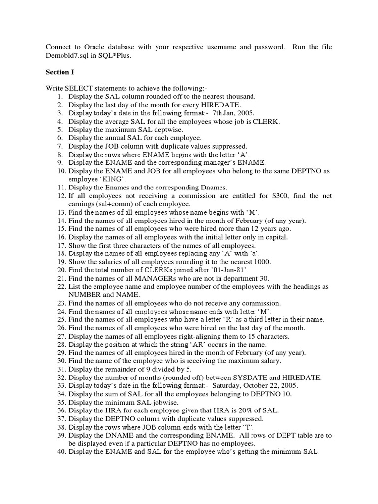 DBT Lab Exam Faqs | PDF | Subroutine | Parameter (Computer Programming)