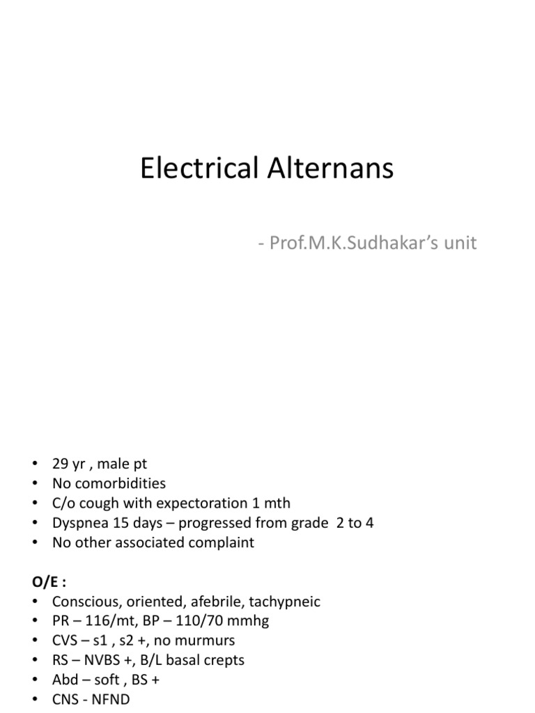 Electrical Alternans: - Prof.M.K.Sudhakar's Unit | Download Free PDF ...
