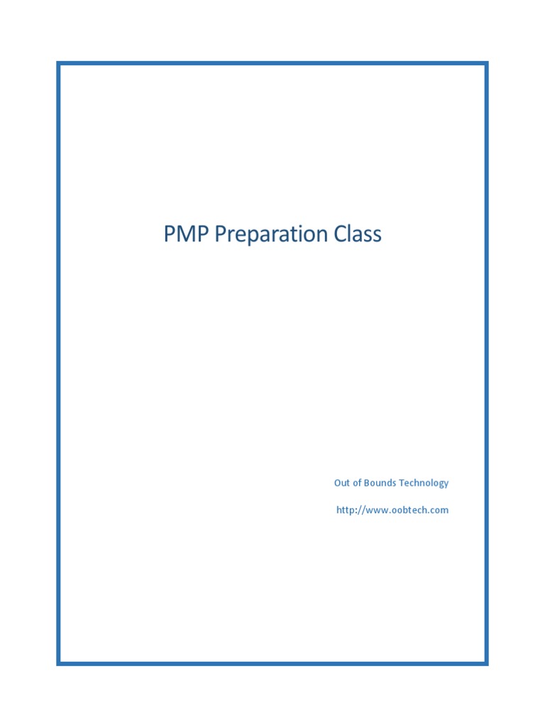 PMP Preparation Class | PDF | Project Management | Motivation