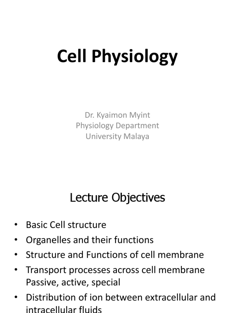 Cell Physiology | Molecular Biology | Biochemistry