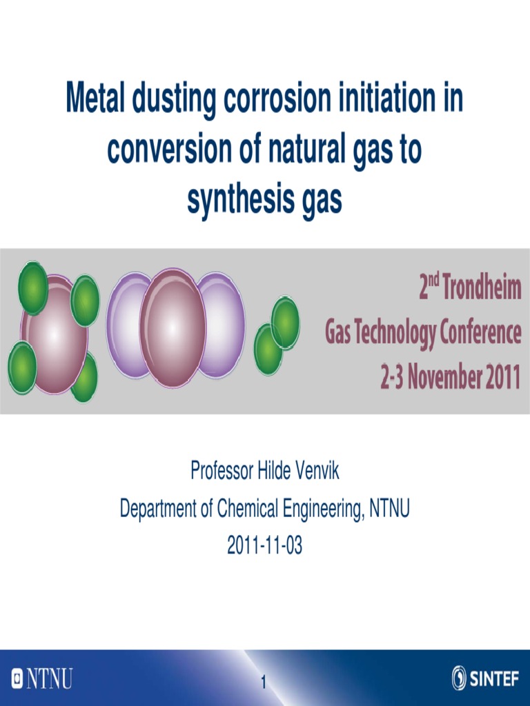 Metal Dusting in Natural Gas Conversion | PDF | Carbon | Corrosion