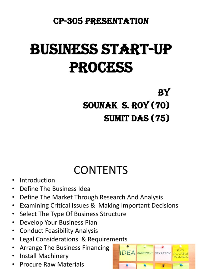 Business Start-Up Process: A Comprehensive Guide to Establishing a New ...